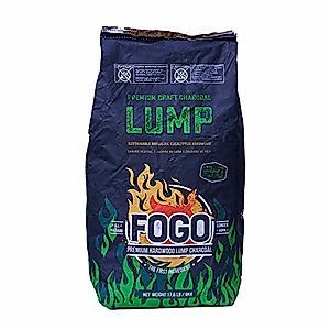 Fogo Eucalyptus All Natural, Rodizio Quality Lump Charcoal for Grilling and Smoking, 17.6lb Bag