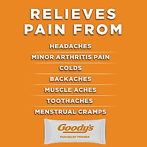 Goody's Pain Relief Powders, Extra Strength Headache Powder Cool Orange, 24 ct (Pack of 1)