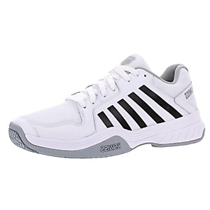 K-Swiss Men's Court Express Pickleball Shoe, White/Highrise/Black, 13 M