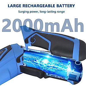 MXMZHXU Cordless Screwdriver, 8V Max 10Nm Electric Power Screwdriver with 47 Accessories, 6+1 Torque, Pivoting Handle, 2000mah Rechargeable Screw Gun & Bit Set with LED Light, Flexible Shaft