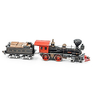 Fascinations Metal Earth Wild West 4-4-0 Locomotive 3D Metal Model Kit Bundle with Tweezers