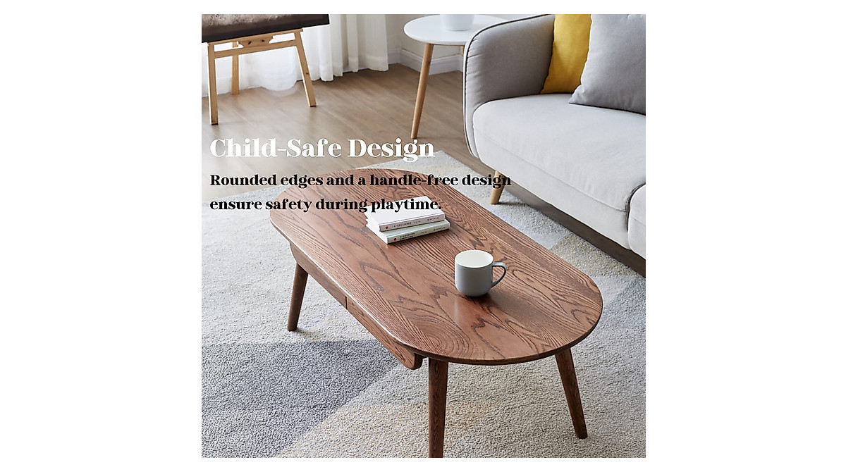Bamskov Solid Wood Coffee Table - Modern & Stylish