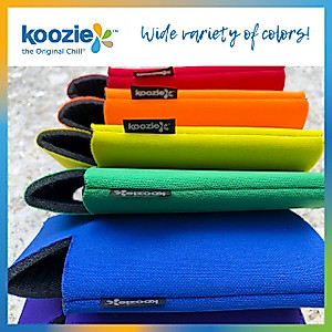 KOOZIE Beer Can Cooler Blank Bulk Insulated Drink Holder for Cans, Bottles, DIY Personalized Gifts for Events, Bachelorette Parties, Weddings, Birthdays 12 Pack (Bright Orange)