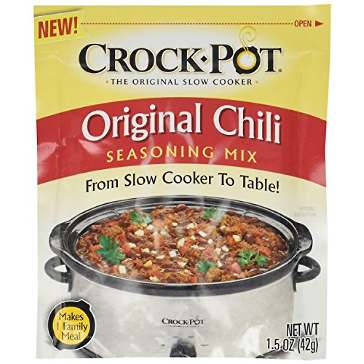 Crock Pot Original Chili Seasoning Mix (1.5 oz Packets) 3 Pack