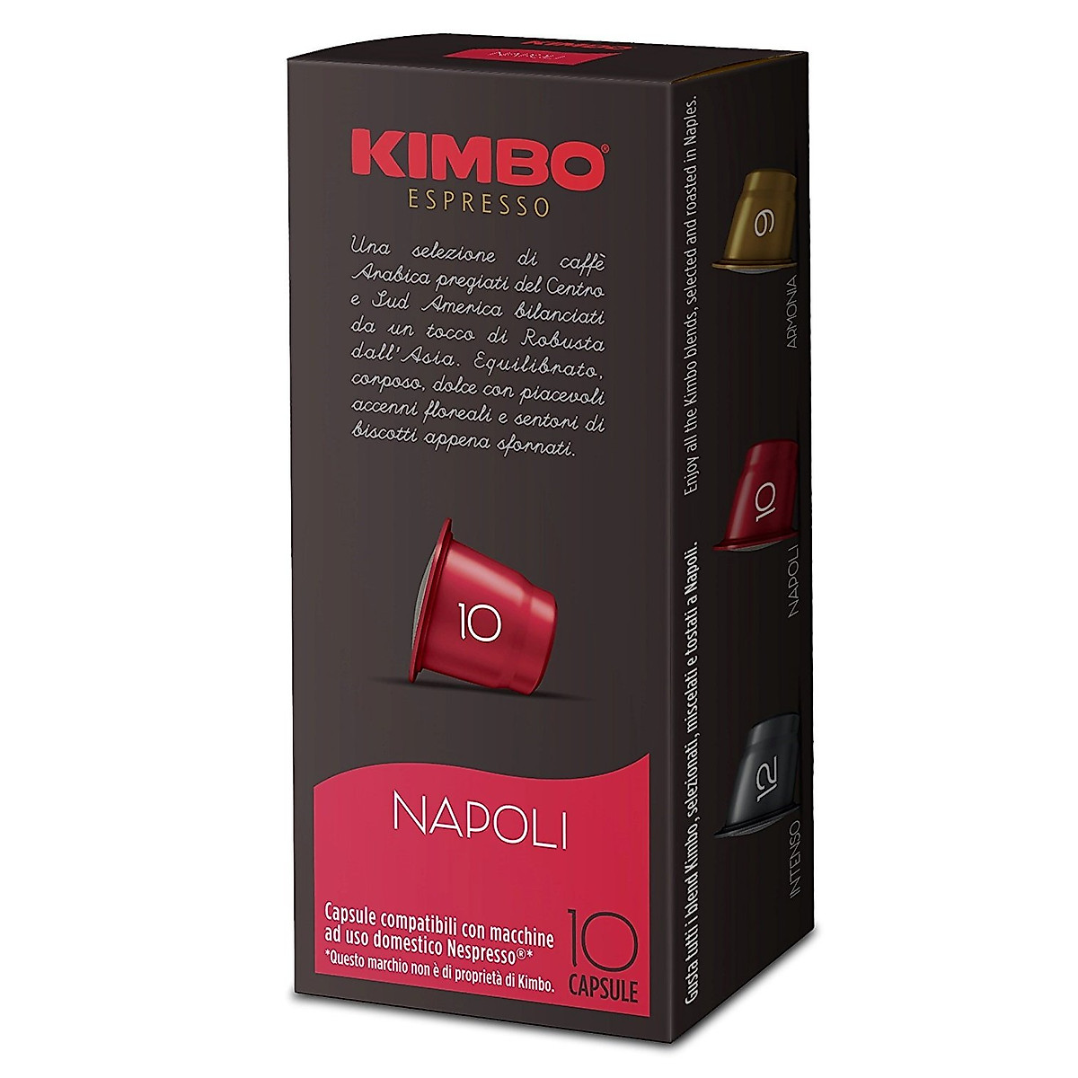 Kimbo Espresso Napoli Nespresso Capsules, 100% Arabica Coffee (Pack of 50 Capsules)