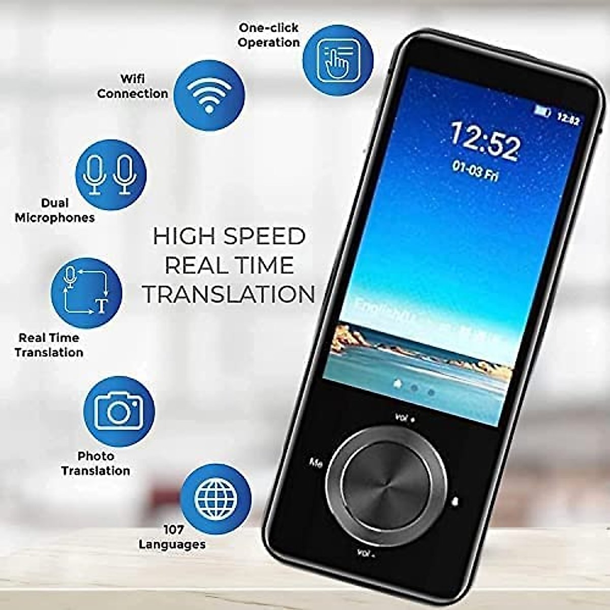DoDoDuck 1 Language Translator Device, New 2023 Version. Best Offline 2 Way Translation in 1o Languages, 109 Online, Works with No Connectivity, Watch Video from OS-Reviews