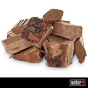 Weber Cherry Wood Chunks, for Grilling and Smoking, 4 lb.