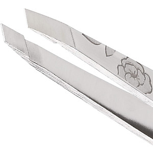 Tweezerman Studio Collection Stainless Steel Regency Finish Collection Slant High Definition Brows