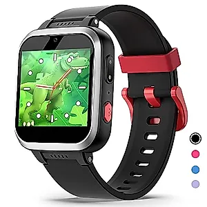 meoonley Kids Smart Watch with Puzzle Games HD Touch Screen Camera Video Music Player Pedometer Alarm Clock Flashlight Fashion Kids Smartwatch Gift for 6-13 Year Old Boys Girls Toys
