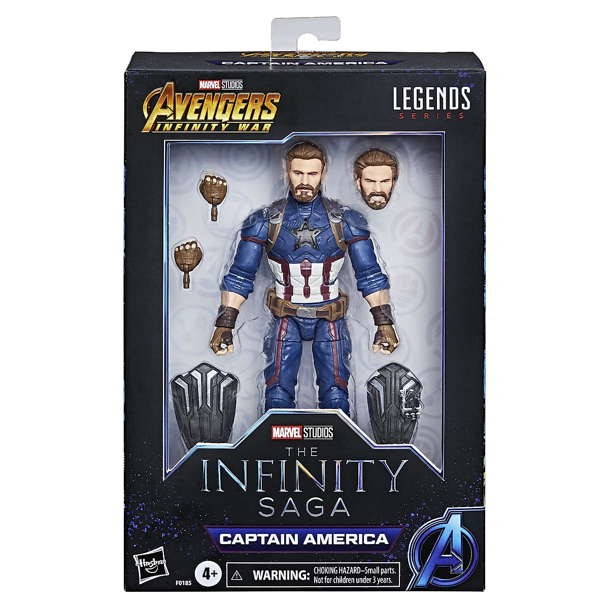 Marvel Hasbro Avengers Infinity Hasbro Legends Series, 15 cm Captain America Action Figure, Premium Design, Includes 5 Accessories, Multi-Colour, F01855L0