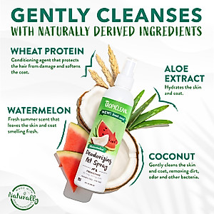 TropiClean Watermelon Cat & Dog Deodorizing Spray | Cat & Dog Grooming Supplies | 8 oz | Made in The USA