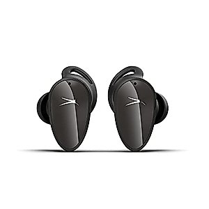 Altec Lansing Noise Cancelling Bluetooth Wireless Earbuds, Mini in Ear Headphones with Microphone, TWS NanoBuds Sweatproof and Water Resistant, 7 Hour Playtime for Sports and Workouts (Charcoal Grey)