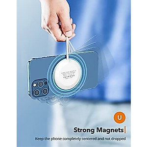 THREEKEY Magnetic Wireless Charger,15W Max Wireless Charging Pad,Compatible with MagSafe Charger for iPhone 14/14 Pro/14 Plus/14 Pro Max/iPhone 13/13 Mini/13 Pro/13 Pro max/AirPods pro (No Adapter)