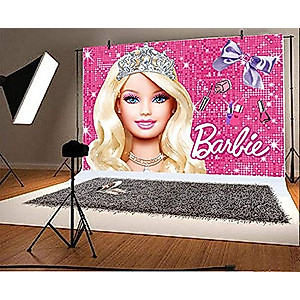Withu Shining Diamonds Pink Backdrops Theme Photography Girl Lady Birthday Party Banner Cake Table Decoration Photo Studio Background Shooting Props