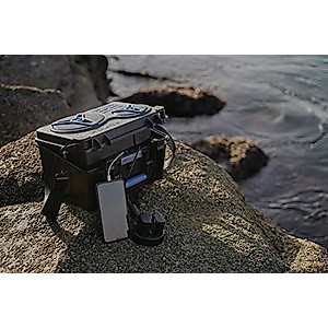 ECOXGEAR: EcoJourney Bluetooth Speaker with Dry Storage 50+ Hours of Playtime 100% Waterproof IP67 Rugged and Loud(Gray)