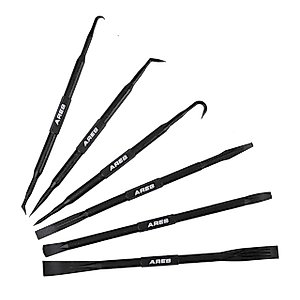 ARES 16003-6-Piece Non-Marring Pick and Prybar Set - Protects Fasteners, O-Rings, Seals, Gaskets, and Trim on Automotive and Electronics Applications During Use