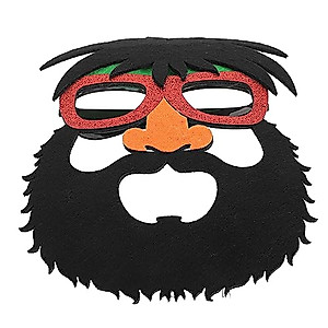 ABOOFAN Christmas Decor Halloween Eyeglasses Beard Mask Cartoon Pineapple Glasses Frame Beard Halloween Party Photo Booth Props Outdoor Halloween Decorations