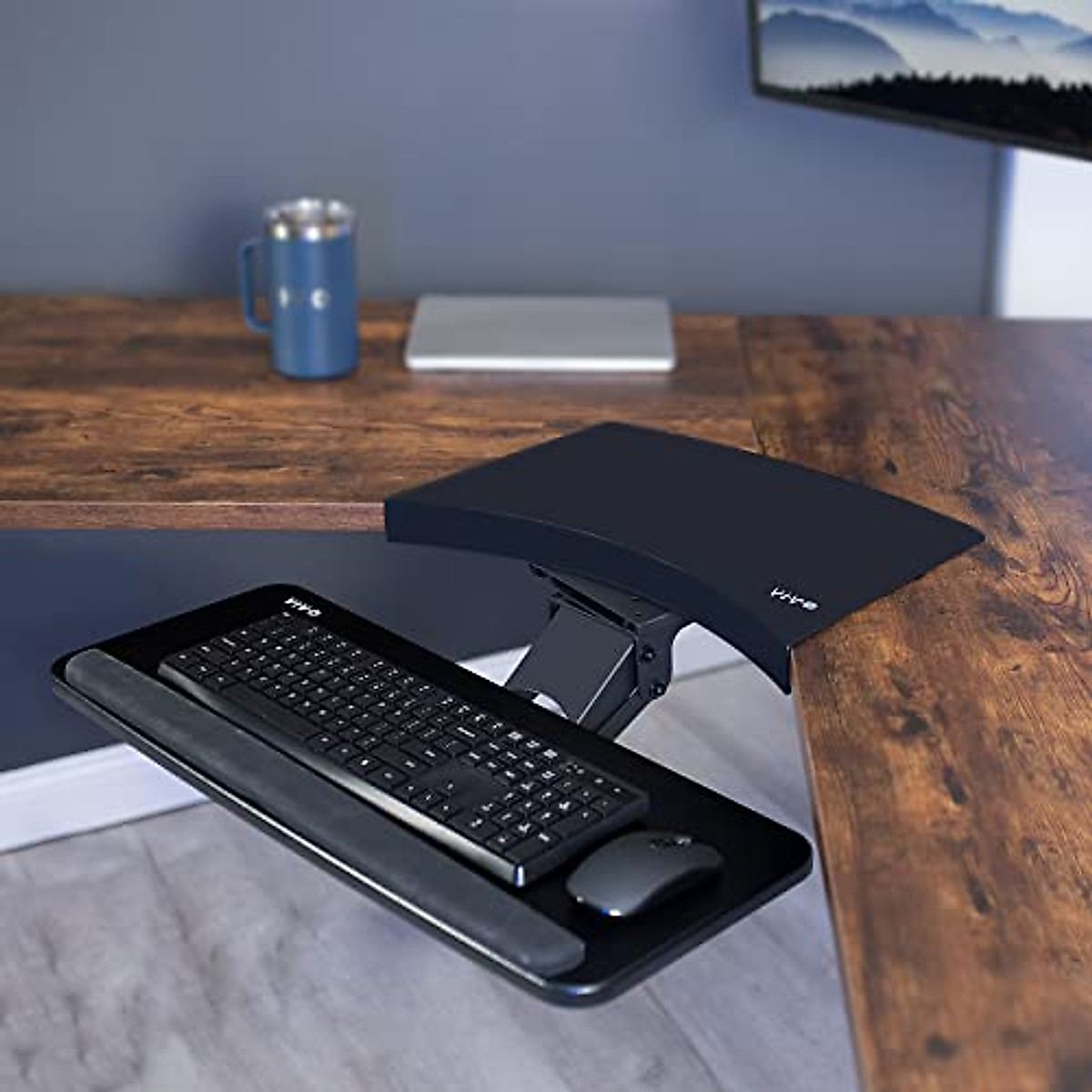VIVO 17" Curved Corner Desk Connector for L-Shaped Desks
