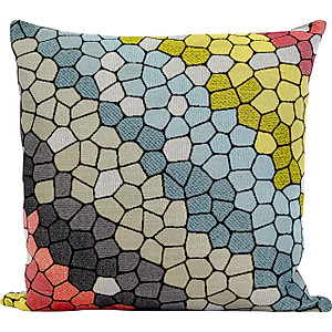 Urban Loft by Westex Cobblestone Feather Filled Decorative Throw Cushion 20" x 20" x 4" Multicolored