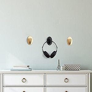 MOKIUER Single Towel Hooks Clothes Hooks for Bathroom Kitchen Robe Hook Coat Hook Hat Hook Heavy Duty Hooks Wall Mounted with Screws, Gold, 2 Pack