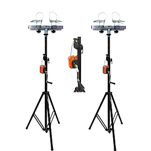 15' Wide Crank Triangular Trussing Mobile DJ Lighting Truss System Triangle 10" Diameter Trussing Instead of 6" Like Other Brands