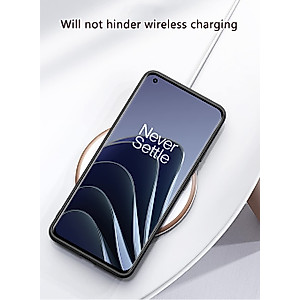 Puxssul for OnePlus 10 Pro 5G Case, Soft TPU Artificial Leather case,Extremely Light Ultra-Light Camera Protection Leather Cover Case for OnePlus 10 Pro 5G (Black)