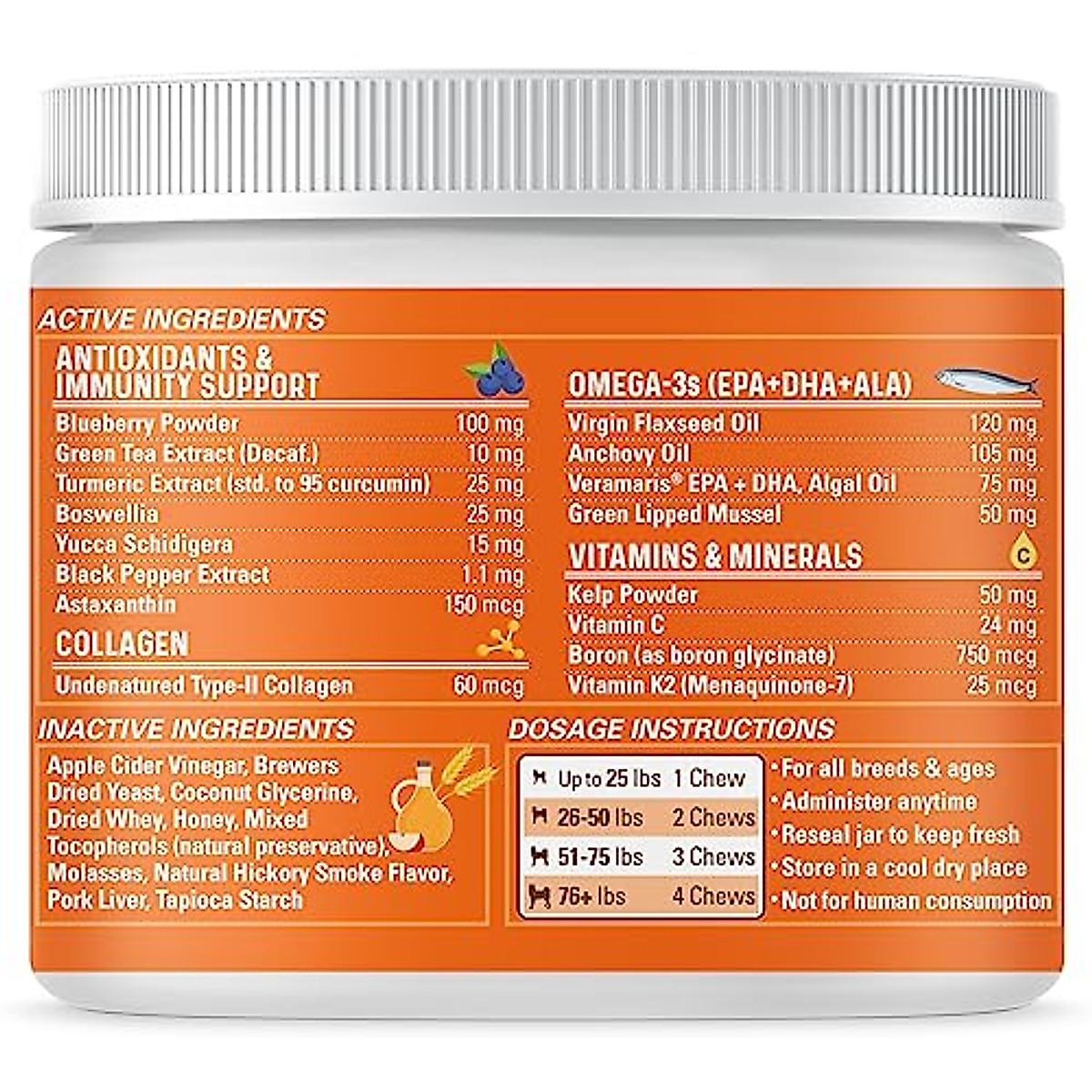 Bernie's Healthy Hips - Daily Dog Hip and Joint Supplement - 90 Soft Chews - Reduce Pain, Encourage Mobility, Slow Damage, Repair and Rebuild Hips and Joint Tissues