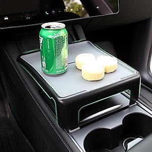 FanpBow Tesla Model 3 Model Y Center Console Desk, Tesla Table for Eating, Stable Working & Food Eating Table for Tesla Car, Holding Your Essentials During Road Trips, Autopilot (Fit 2023 2022 2021)