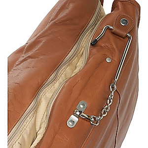 Piel Leather Elite Garment Bag, Saddle, One Size