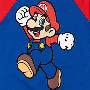 Super Mario Nintendo Infant Baby Boys Fleece Pullover Hoodie Red/Blue 18 Months