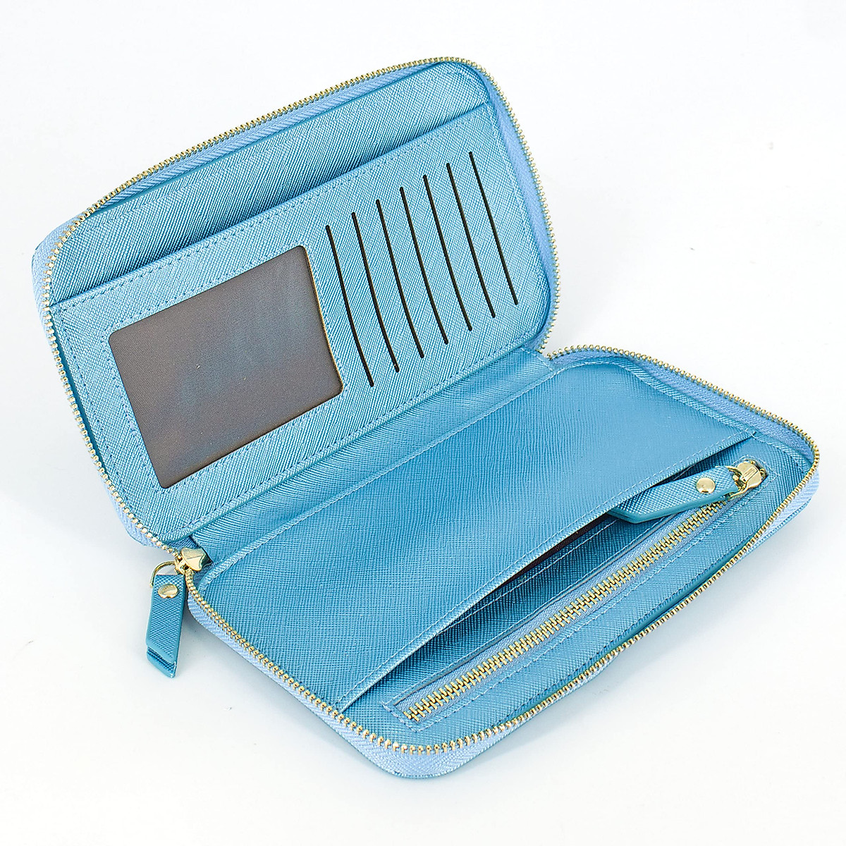 Womens Small Crossbody Bag Shoulder Purse Touch Screen Cellphone Wallet Handbag (A-Ice Blue)