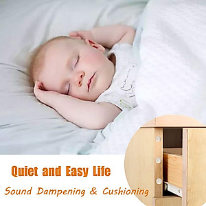 Cabinet Door Bumpers Clear Self Adhesive Noise Dampening Bumper Pads 272Pcs Silicone Rubber Bumpers for Drawers Picture Frames Cutting Board and Furniture Surface Protection 5 Sizes Pack