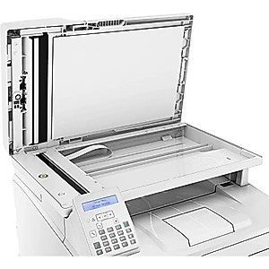 HP Laserjet Pro MFP M227fdn All-in-One NFC Ethernet Monochrome Laser Printer, White - Print Scan Copy Fax - 30 ppm, 1200 x 1200 dpi, 8.5 x 14, 35-Sheet ADF, Auto 2-Sided Printing, Cbmou Printer Cable