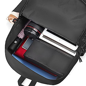 Neurora Lightweight Black Backpack Travel Laptop Backpack for Sports,Work,Security Travel,College.