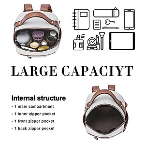 CLUCI Mini Backpack Purse for Women Fashion Leather Small Backpacks Ladies Shoulder Backpack Convertible Handbags Beige with Brwon