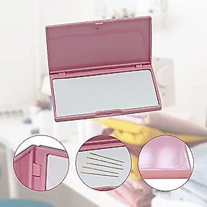 3Pcs Magnetic Needle Storage Case Magnetic Sewing Needle Holder Needle Organizer Portable Needle Keeper Pin Organizer Container Tool for Cross Stitch Sewing Knitting Pin Needle Storage （Patterned）