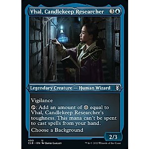 Magic: the Gathering - Vhal, Candlekeep Researcher (490) - Etched - Foil - Battle for Baldur's Gate