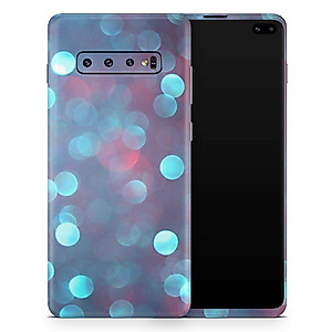 DesignSkinz Unfocused Blue and Red Orbs Protective Vinyl Decal Wrap Skin Cover Compatible with The Samsung Galaxy S20 (Screen Trim & Back Glass Skin)
