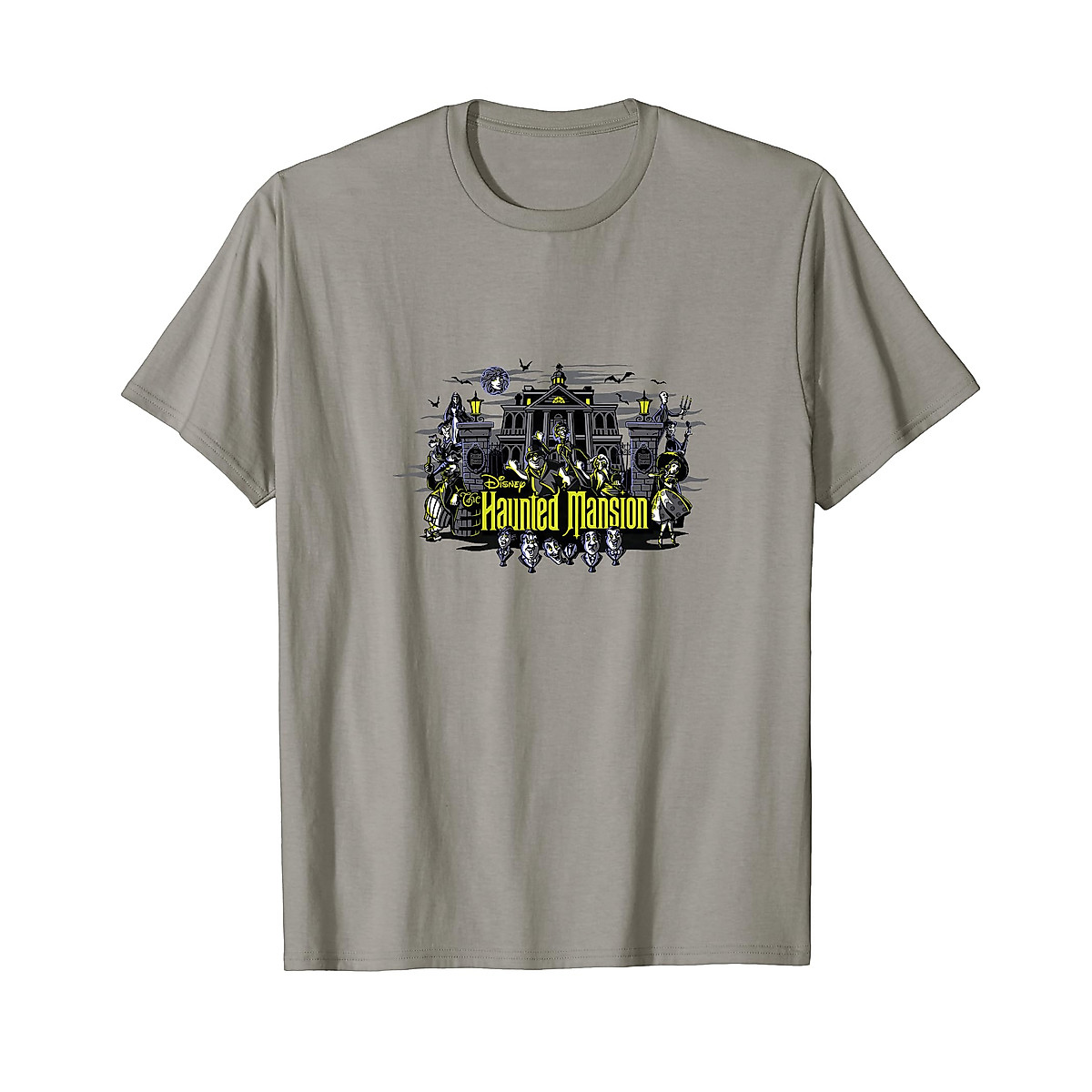 The Haunted Mansion Iconic Ghosts In Front Of Mansion Shot T-Shirt