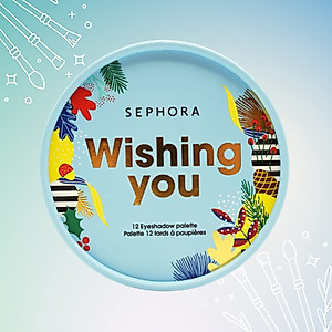 SEPHORA Collection Wishing You 12 Pan Eyeshadow Palette - Easy-to-wear Pigmented Shades, Powder