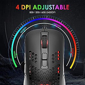 Ajazz Gaming Keyboard and Mouse and Gaming Mouse pad and Wrist Rest,Wired RGB Backlight Bundle for PC Gamers and Xbox and PS4 Users - 4 in1 Gaming Set (Hybird Blue Gaming Switch)