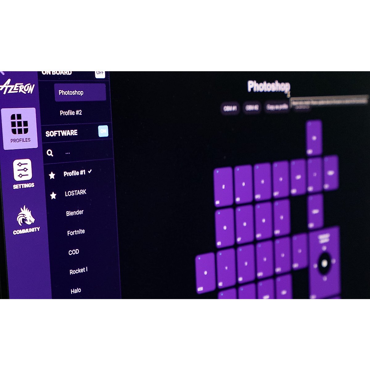 AZERON Cyborg Gaming Keypad – Programmable One Handed Gaming Keyboard for PC Gaming – with Analog Thumbstick and 29 Programmable Keys – 3D Printed Keypad – for Righties (Black)