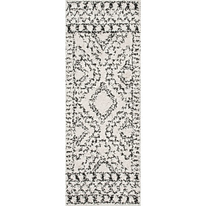 nuLOOM Lacey Moroccan Geometric Shag Runner Rug, 2' 8" x 6', Off White