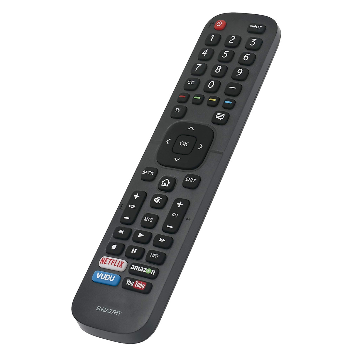 New EN2A27HT Replace Remote fit for HISENSE SMART TV 32H5D 39H5D 40H5D 43H5D 43H6D 50H5D 55H5D 50H6D 55H6D 60DU6070 65H6D 50DU6070 55DU6070 H5 series H6 series 4K UHD HDR Smart TV 2017 MODEL