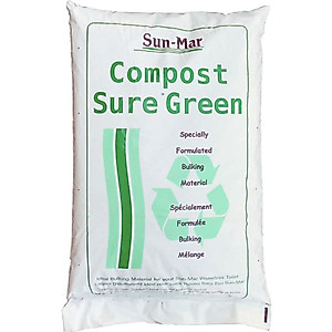 Sun-Mar Compost Sure Peat Moss and Hemp Mix 8 Pound Green Bag Pack of 2