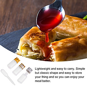 DOITOOL 3Pcs Mini Sauce Squeeze Bottles for Lunch Box, Cute Cat Dog Shaped Mini Ketchup Bottle Mini Condiment Bottle Sauce Bottles Lunch Box Dressing Dispensers for Kids Adults Bento Box with Dropper