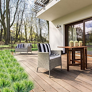 JEMONG 30 Bundles Artificial Grasses Outdoor UV Resistant Fake Grasses No Fade Faux Plastic Plants Garden Porch Window Box Decorating…