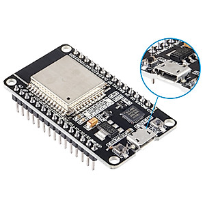 Diitao 2PCS ESP32 ESP32S ESP-WROOM-32 Development Board,NodeMCU 2.4GHz Dual-Core WLAN WiFi +Bluetooth 2 Function Microcontroller (ESP32 30PIN)
