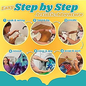 Bean Bag Chair Cover with Tie Dye Kit & Liner Bag - 3FT Bean Bag Chair Cover - Bean Bag Covers Only - Bean Bag Storage - Empty Bean Bag - Bean Bag Chair No Filler - Washable