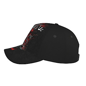 Red Dragon Hats Women Men Dragon Baseball Hat Unisex Packable Summer Travel Beach Sun Hat